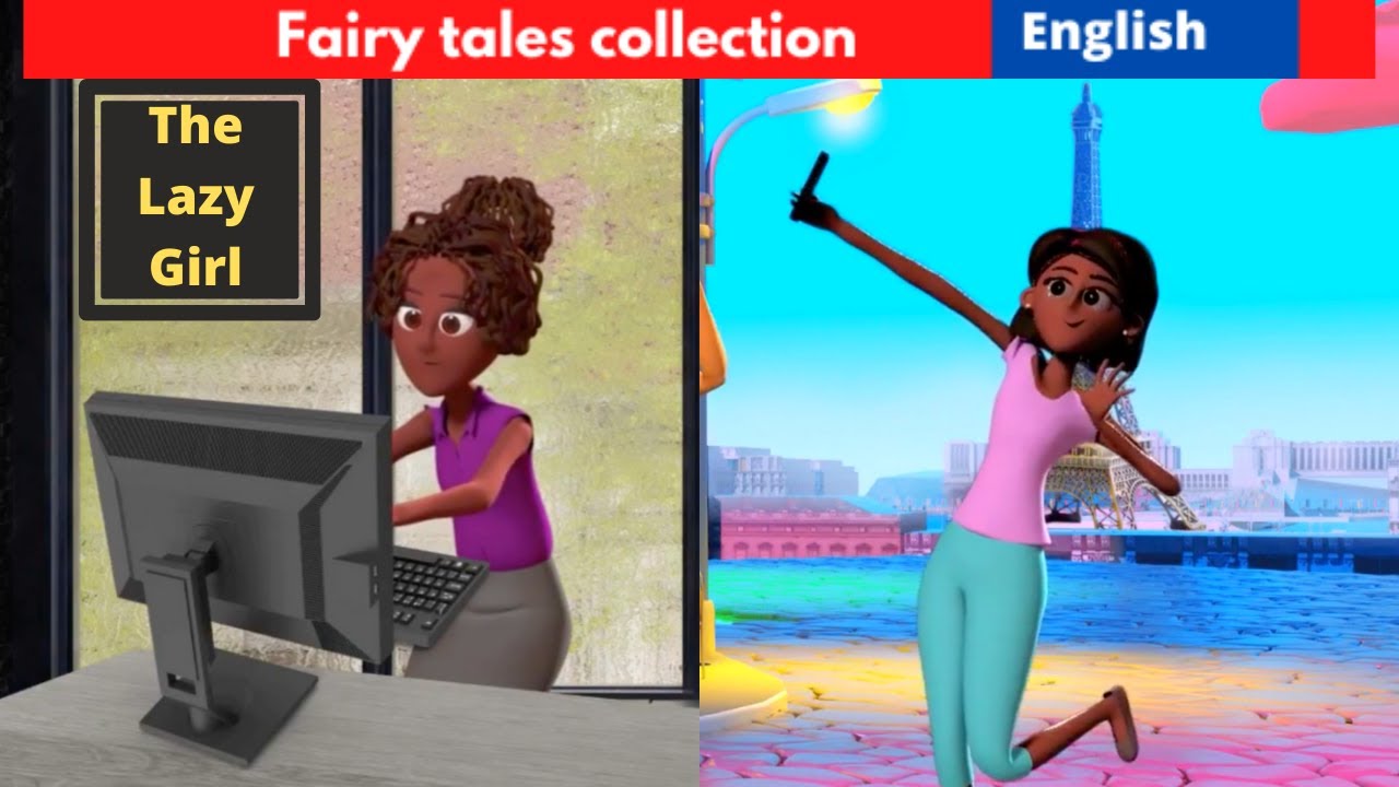 Best Animated stories | The lazy girl story in English | Stories about ...