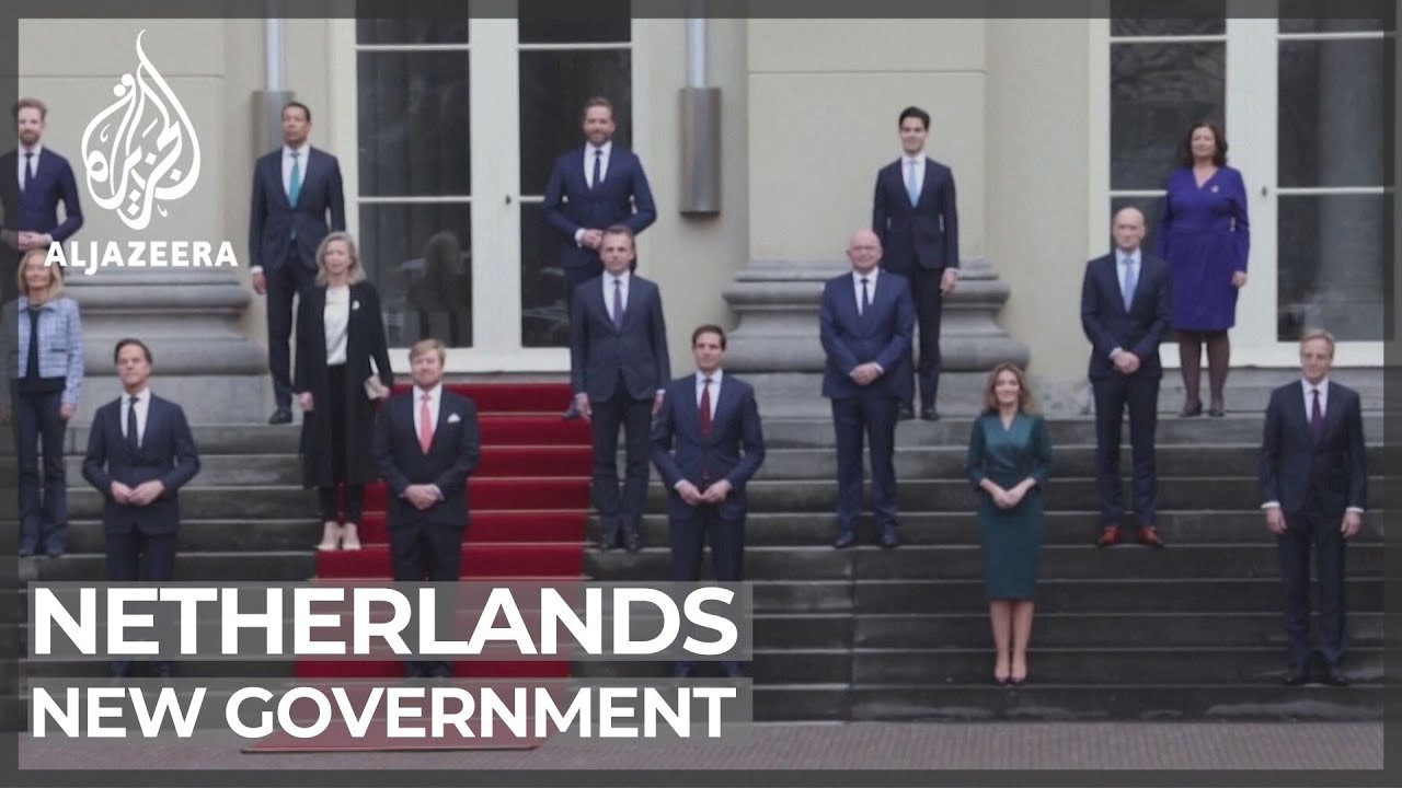 New Dutch government sworn in nearly 300 days after elections - YouTube