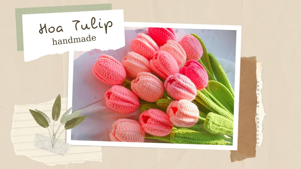 Hướng dẫn cách móc len hoa tulip cho người mới bắt đầu - Mộc Miên #5 ...