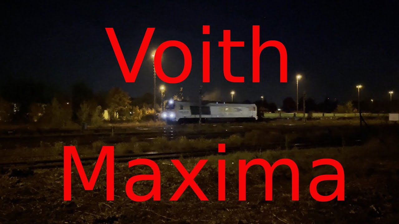 Motorstart und Ausfahrt einer Voith Maxima der SGL - YouTube