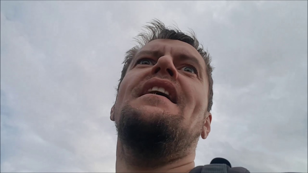 Angry Norwegian man on a mountain is terrified of heights (LOUD WIND ...