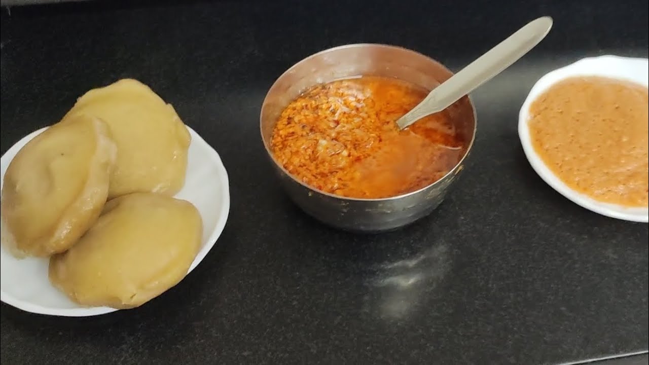 Bala Foods - Fufu Recipe || Garlic Chutney New Recipe And Tomato ...