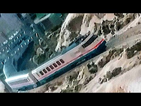 Chasing the Amtrak RTL Turboliner above shots into the snowy rurals ...