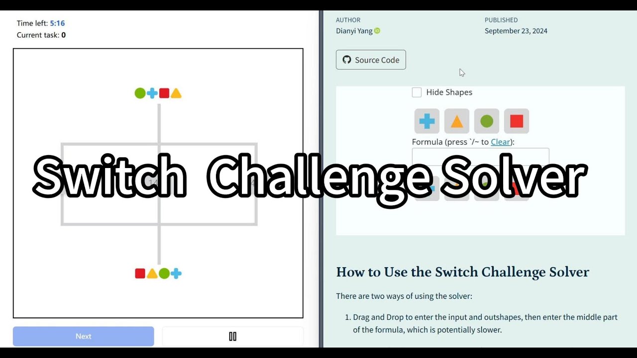 Switch Challenge Solver | Operator Conversion - YouTube