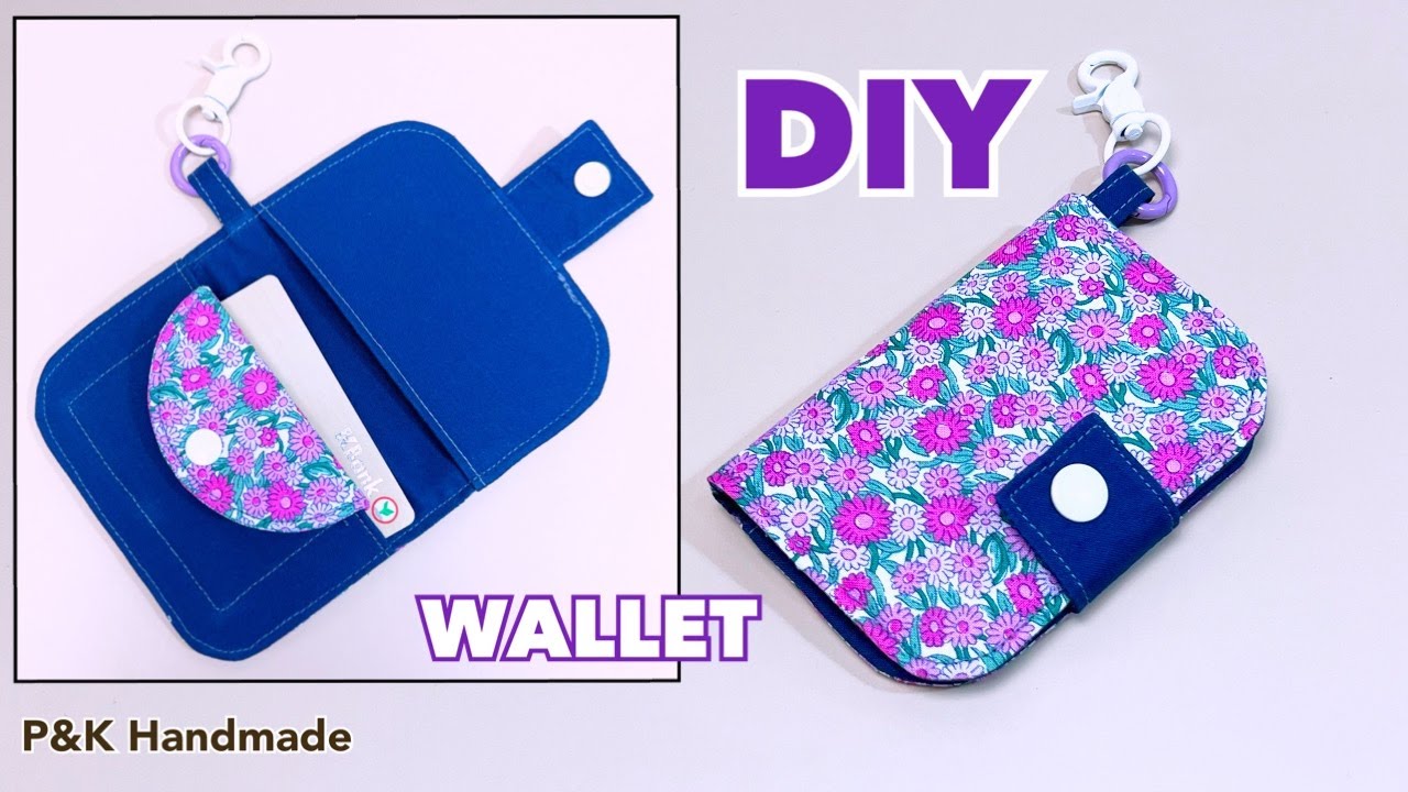 EASY TO MAKE! DIY CUTE WALLET KEYCHAIN | MINI POUCH MAKING IDEAS EASILY ...