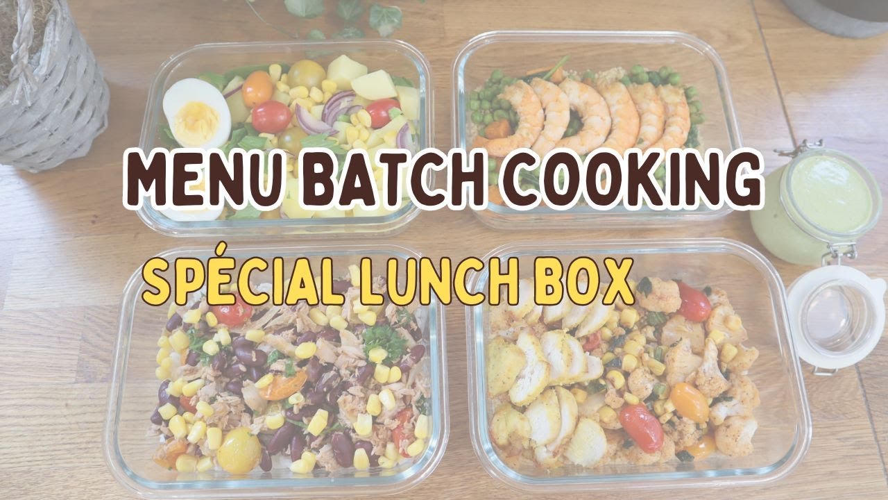 12 idées Lunch box faciles et rapides à faire en mode Batch Cooking ...