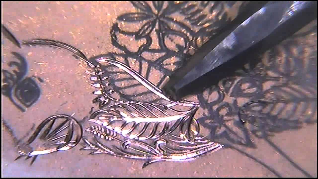 hand engraving - YouTube