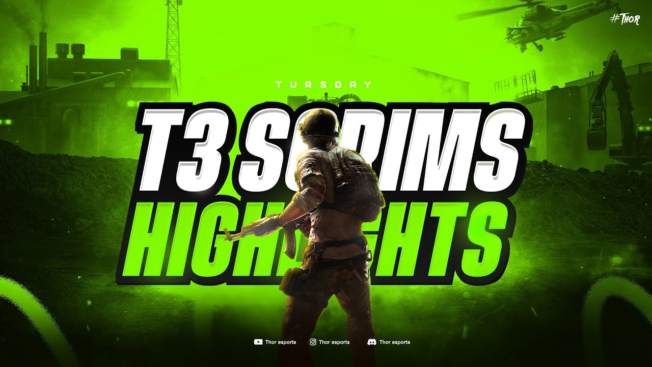 T3 SCRIMS HIGHLIGHTS| THOR ESPORTS | THOR ESPORTS | T3 CUSTOM ...