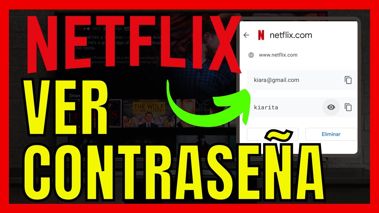 COMO VER CONTRASEÑA DE NETFLIX CON LA CUENTA ABIERTA - YouTube