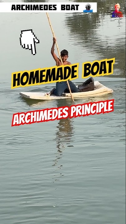 homemade boat | archimedes principle #physics #experiment #shorts - YouTube