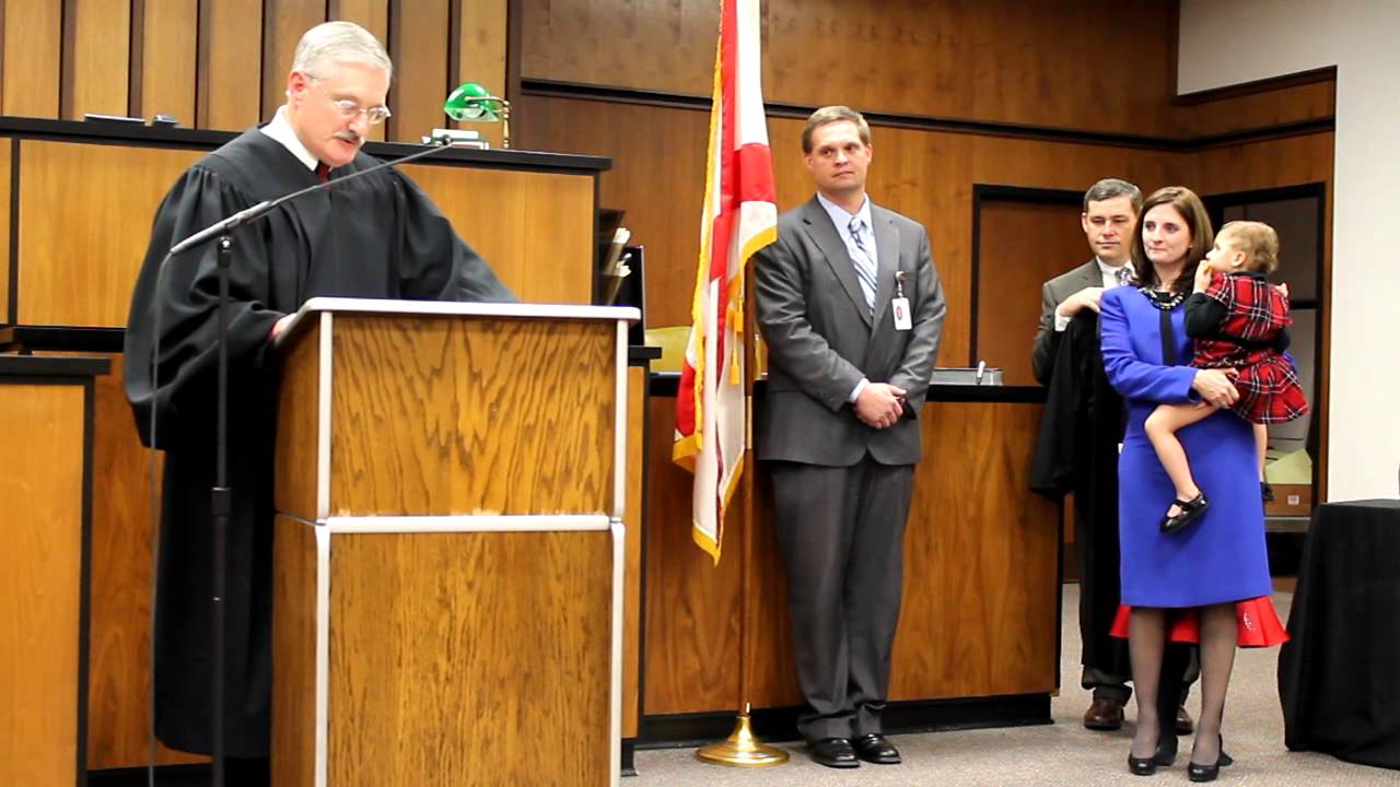 Judge Steven Haddock at Jennifer Millwee Howell's swearing in ceremony ...