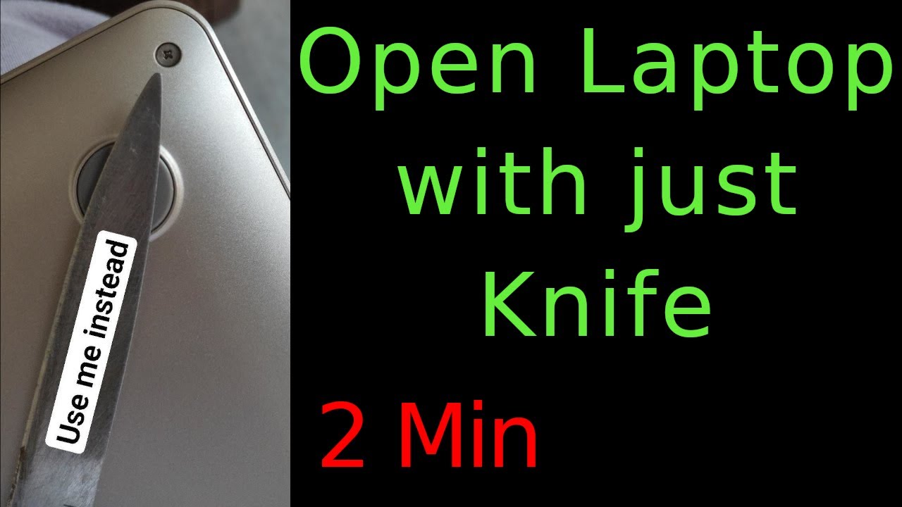How to Open Laptop with just Knife | Disassemble a Laptop using Knife ...