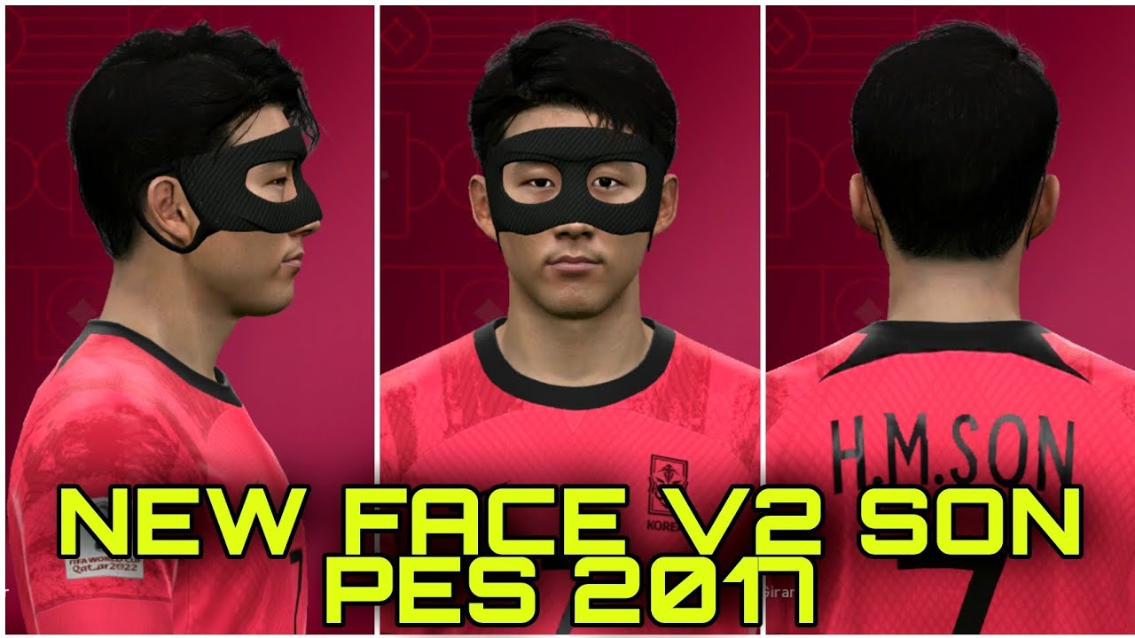 PES 2017 - NEW FACE MOD V2 SON - YouTube