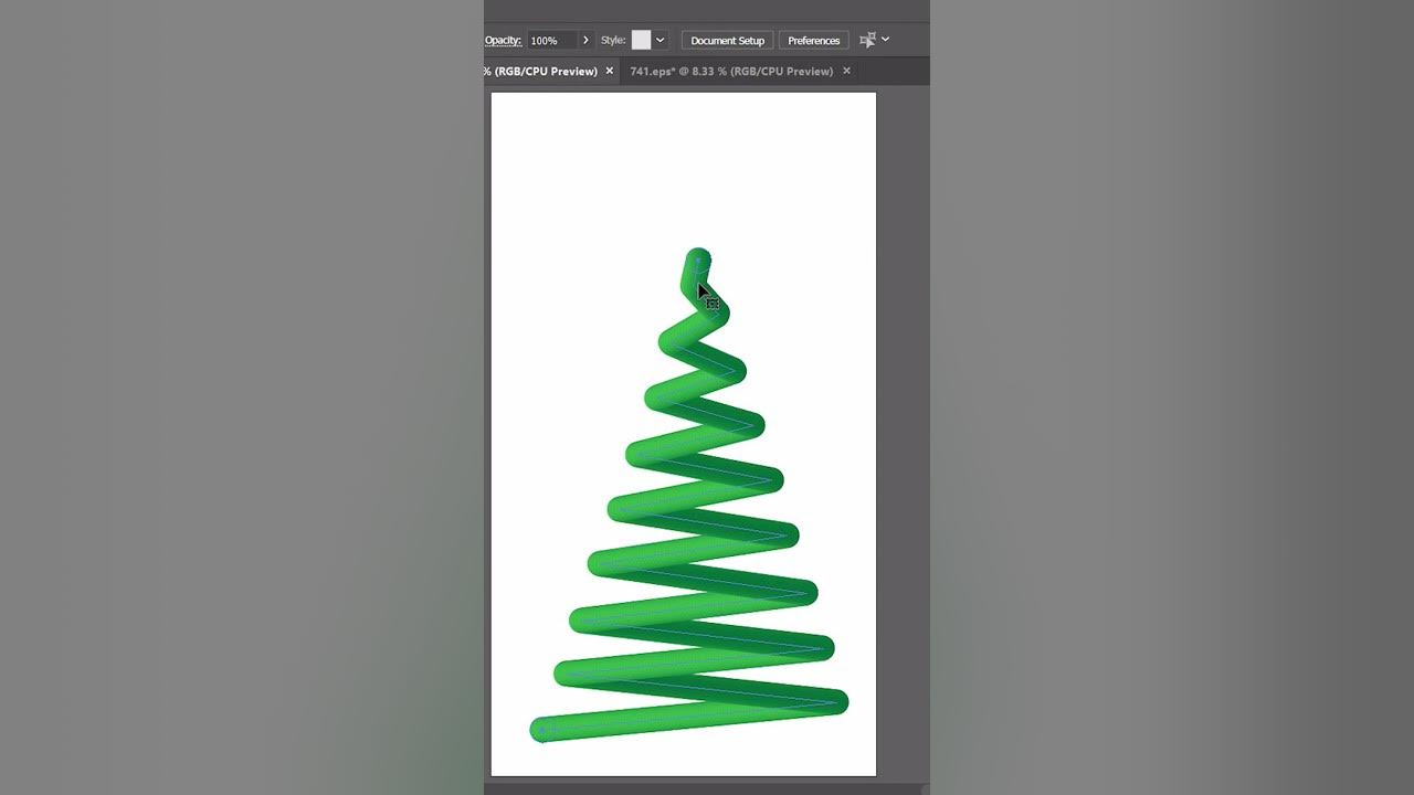 how to create christmas tree in illustrator #tutorial #christmas #tree ...