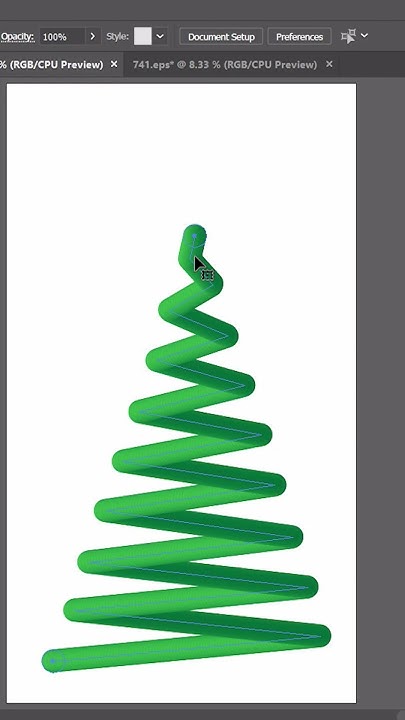 how to create christmas tree in illustrator #tutorial #christmas #tree #illustratortutorial ...