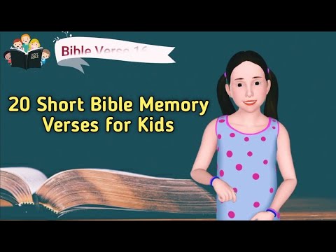 20 Short Bible Memory Verses for Christian Kids - YouTube