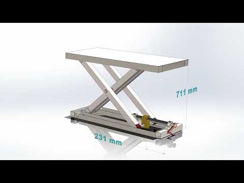 Manual Scissor Lift Mechanism - YouTube