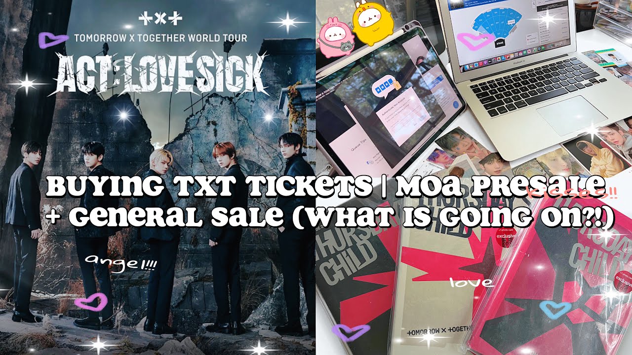 BUYING TXT (투모로우바이투게더) CONCERT TICKETS | ACT: LOVESICK WORLD TOUR ...