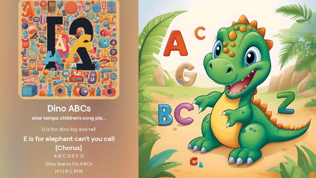 Dino kid learns ABC - YouTube