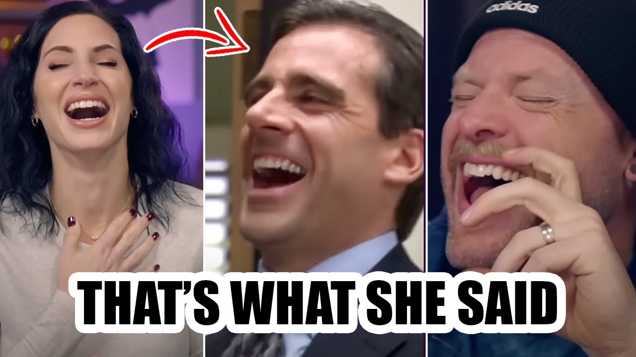 cackling at 'The Office' for 11 minutes - YouTube