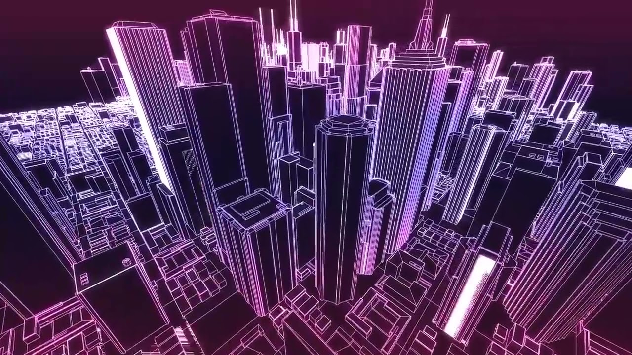 visual led background thành phố đêm covid - YouTube