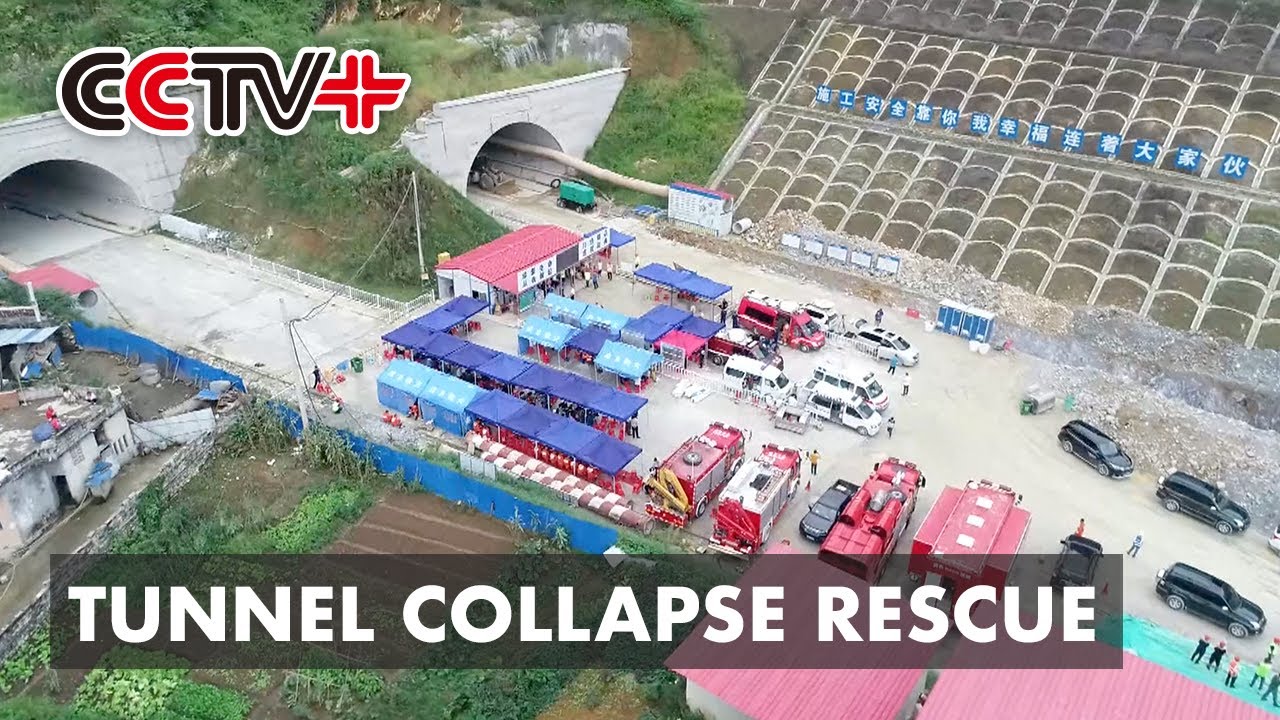 9 Buried in Collapsed Tunnel, Rescue Underway - YouTube