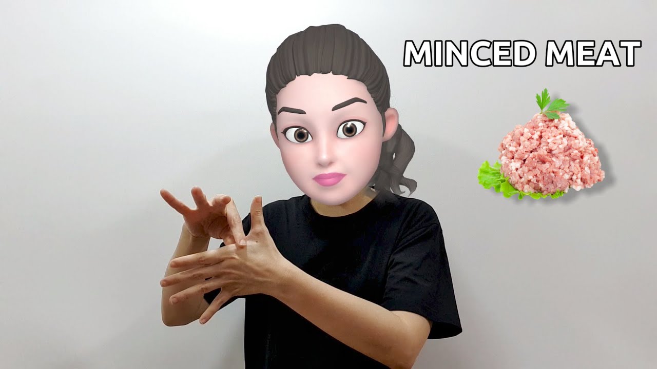American Sign Language (ASL) Lesson: Minced Meat - YouTube