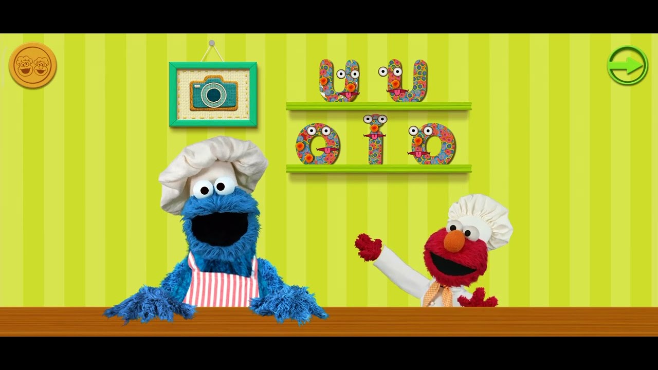 Sesame Street : Alphabet Kitchen Of Cookie Monster || part 24 - YouTube
