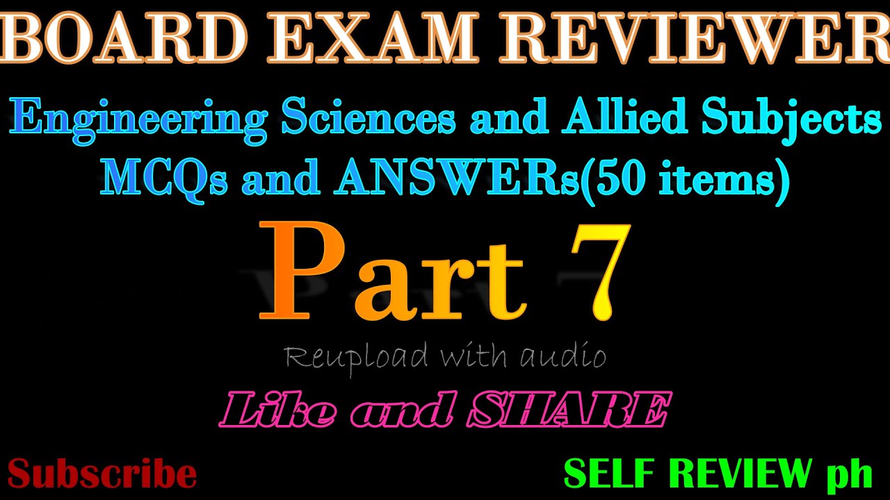 REE Board Exam Reviewer (ESAS Part 7 Reupload) : 50 - Items ...
