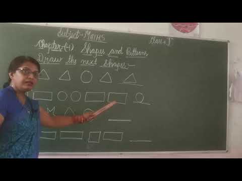 Class- 1st , Maths, Chapter-4Shapes and Pattern, Draw the next shapes ...