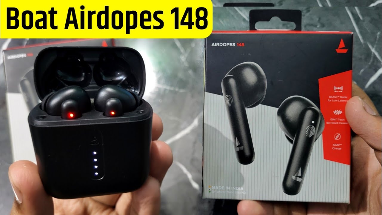 Boat Airdopes 148 Unboxing & Review | Bluetooth TWS earbuds under ₹1000 ...