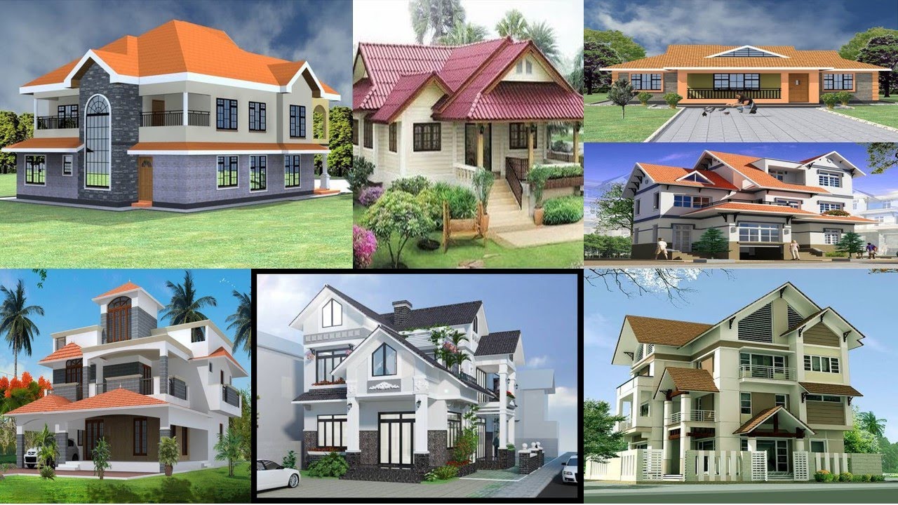 Top 20 Slope roof house models @balasathish04 - YouTube