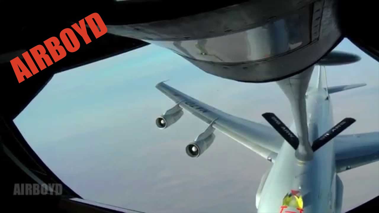 E-3 AWACS Refueling Flight - YouTube