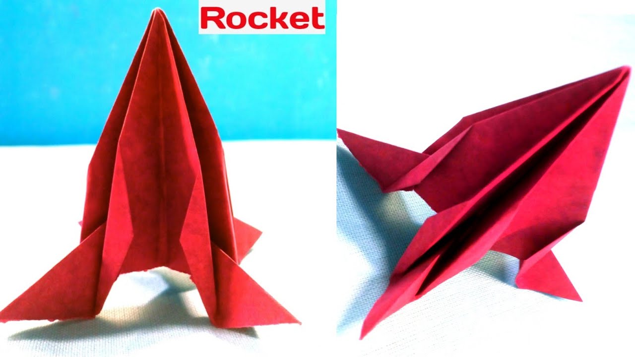 Simple Origami Rocket Fold And Fly Your Own Paper Rocket Easy