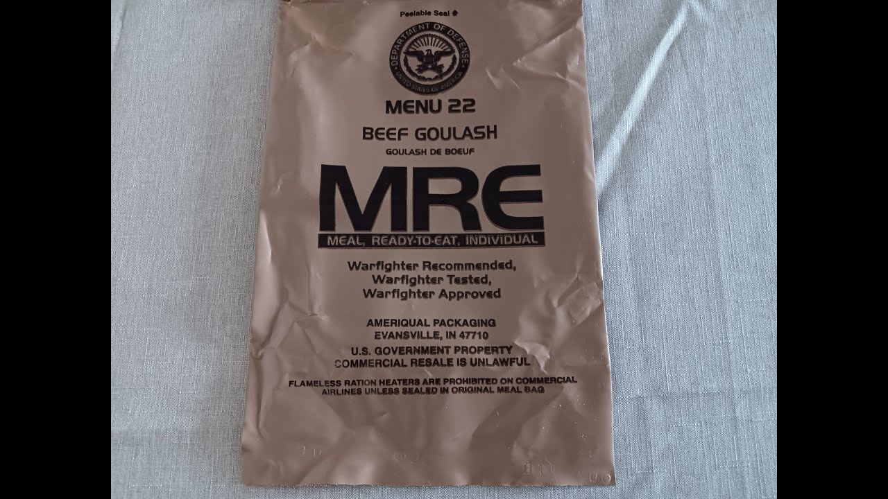 MRE 1 Kickin' our MRE reviews off - YouTube