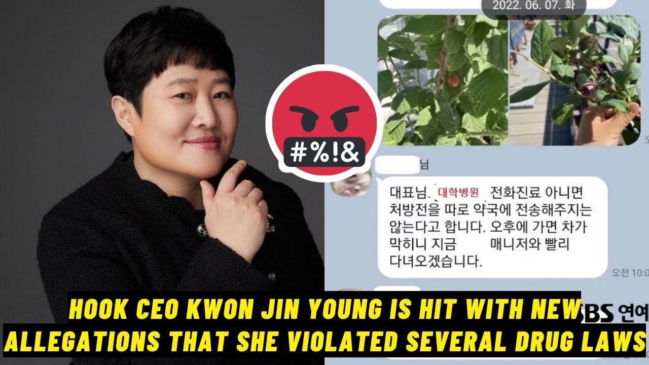 HOOK Entertainment CEO Kwon Jin Young Is Hit With New Allegations That She Violated Several Drug ...