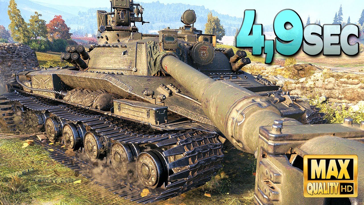 Obj. 907: 4,9sec brutal firepower - World of Tanks - YouTube