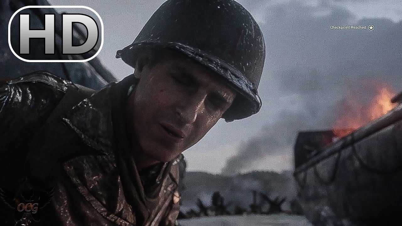 Beach Storm Scene - Call Of Duty WW2 Cinematic - YouTube