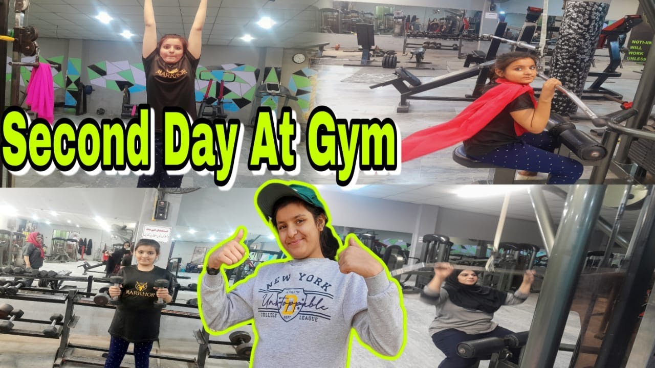 Second Day At Gym konain fatima family vlog || Hard workout - YouTube