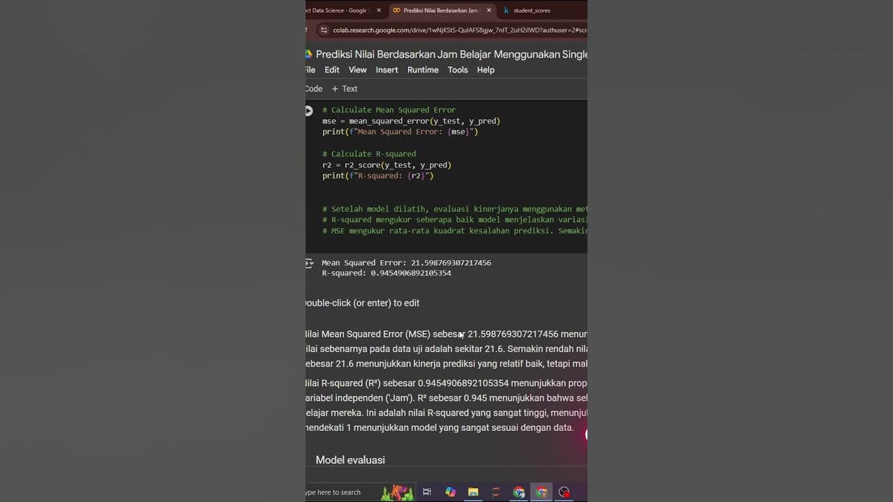 Tutorial Machine Learning: Prediksi Nilai dengan Linear Regression! 🚀📚 ...