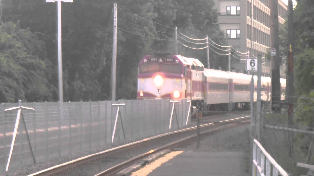 Reuploaded Mbta F40PHM-2C 1056 @ Swampscott Station - YouTube