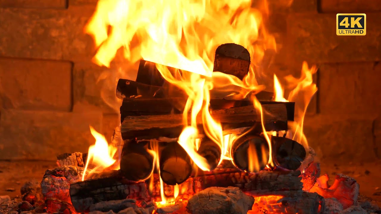 Relax With The Sound Of Fire On A Cold Night, Sleep Well And Relax In A ...