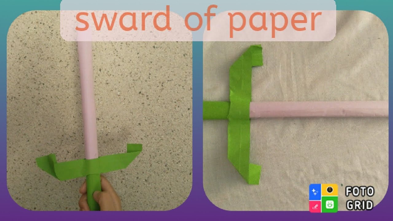 how to make sward of paper#easy way to make paper sward#irtagul sward ...