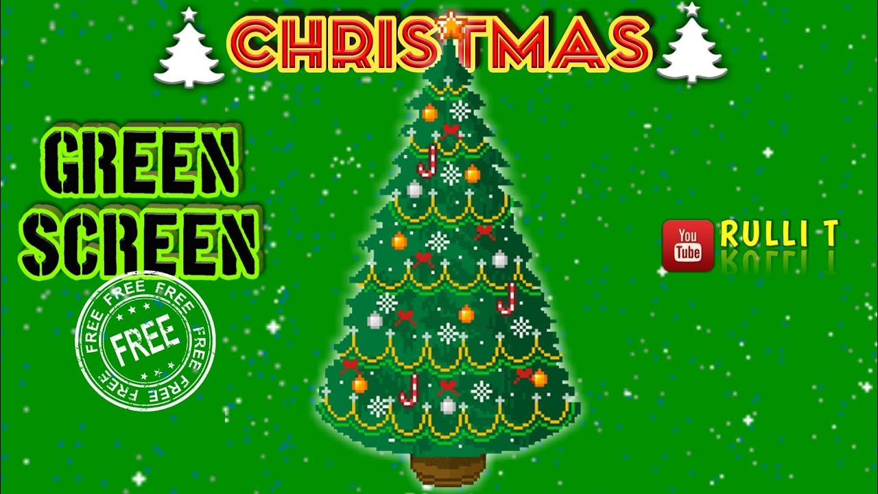 Green Screen CHRISTMAS [1080p] - CHRISTMAS TREE TANNENBAUM LIGHT ...