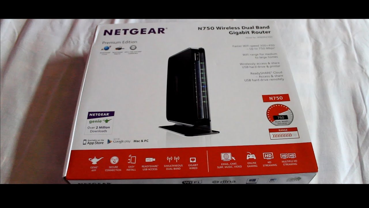 Netgear N750 Unboxing With Review - YouTube