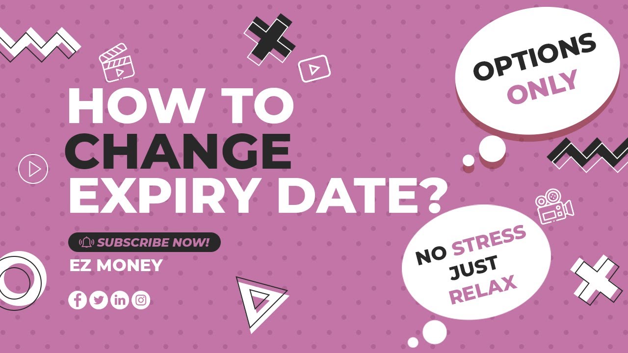 How to change the weekly expiry date? - YouTube