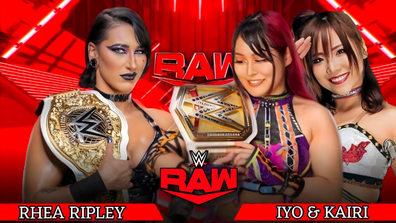 Iyo Sky & Kairi Sane vs Rhea Ripley (2 On 1 Handicap) Full Match WWE ...