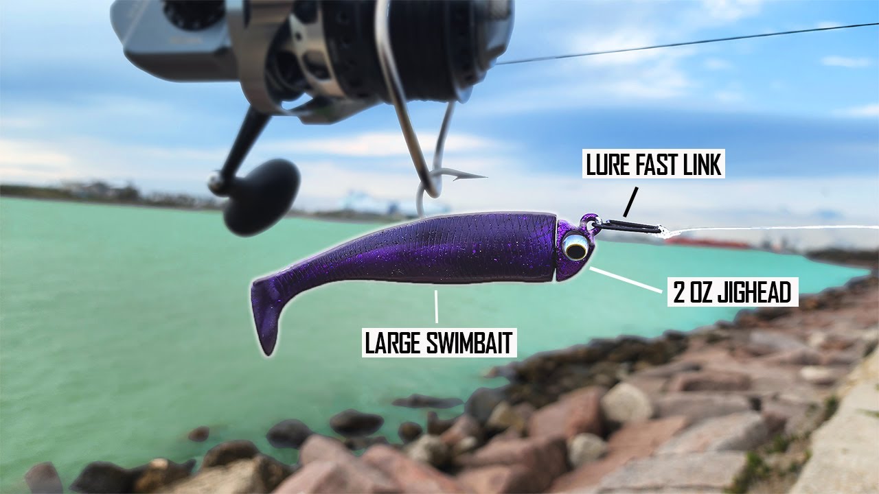 How to Fish Swimbaits at The Jetty - Jetty Fishing Tutorial - YouTube
