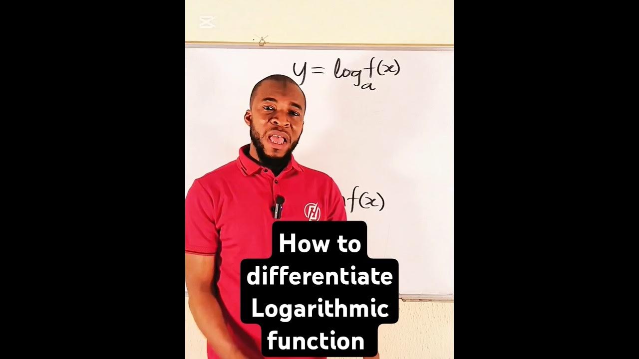 How to differentiate Logarithmic function - YouTube
