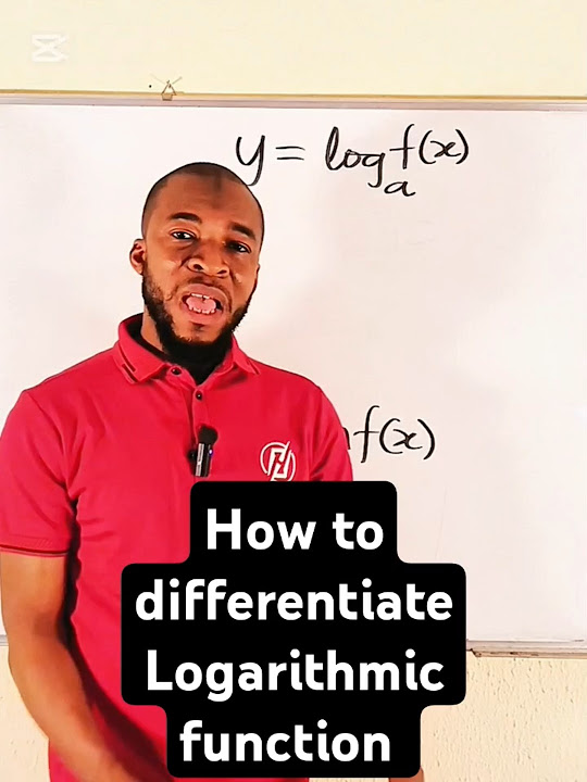 How to differentiate Logarithmic function - YouTube